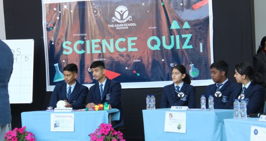 QUIZ COMPETITION ON SCIENCE DAY : The Asian School
